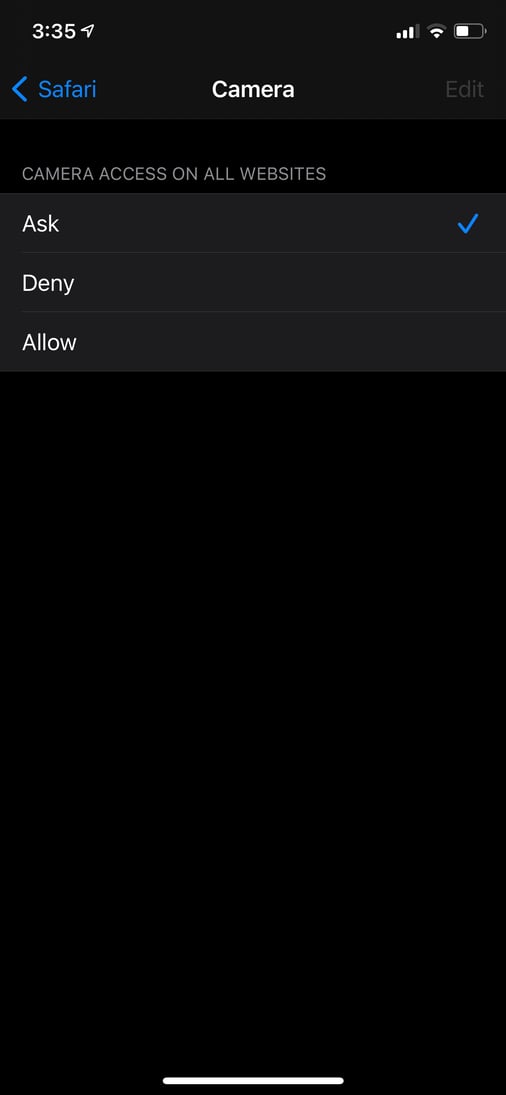 How do I unblock my camera in my browser?