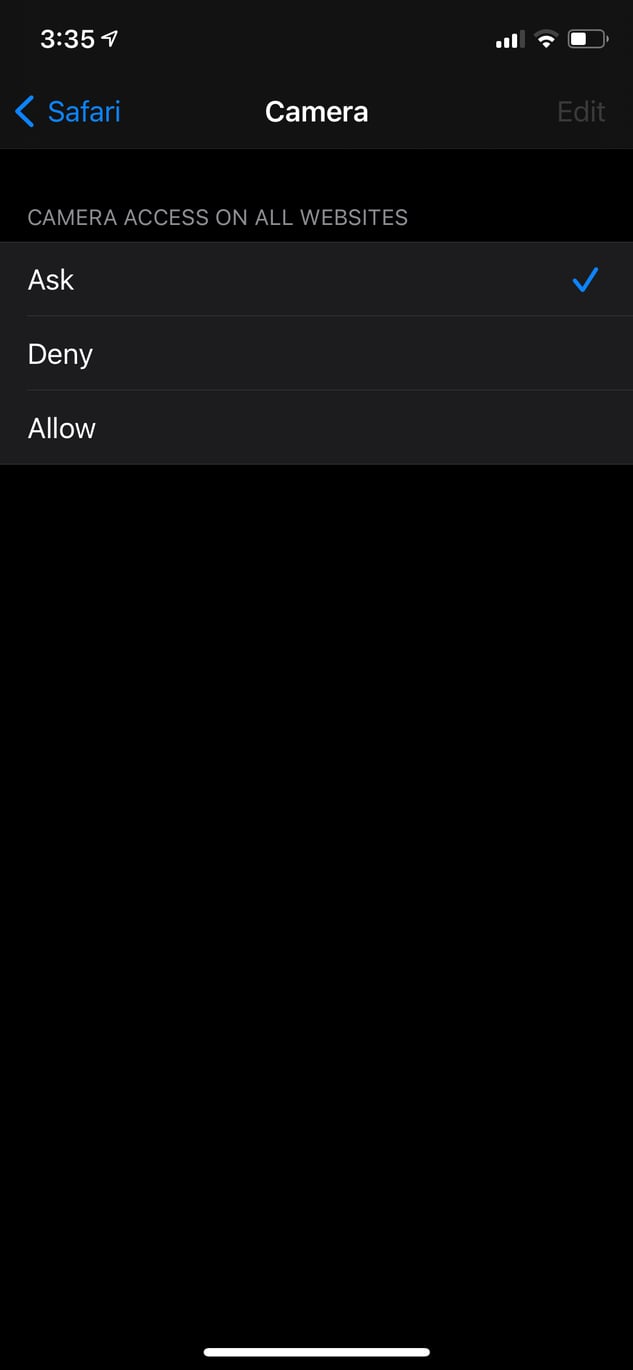 How do I unblock my camera in my browser?